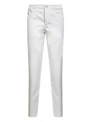 BRUNELLO CUCINELLI Five-Pocket Trousers With Embroidered Detail