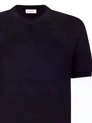 GRAN SASSO Short-sleeve Fine Knit Sweater