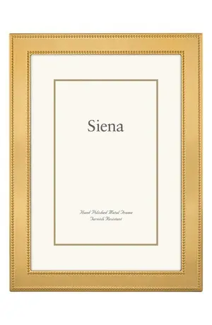 SIENA Double Bead 5 X 7-inch Picture Frame - Gold