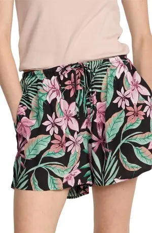 Volcom Boss Beach Printed Crinkled Shorts