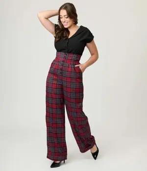 Unique Vintage Wide Leg Pants For Women