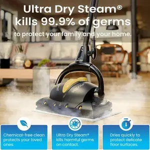 EUROFLEX Vapour Plus 18-piece Steam Mop