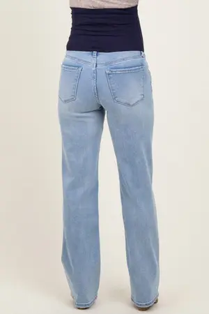 PINKBLUSH Relaxed Straight Leg Maternity Jeans