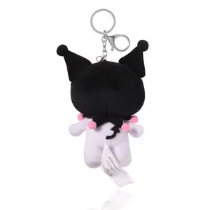 HELLO KITTY Kuromi Plush Bag Charm Keychain