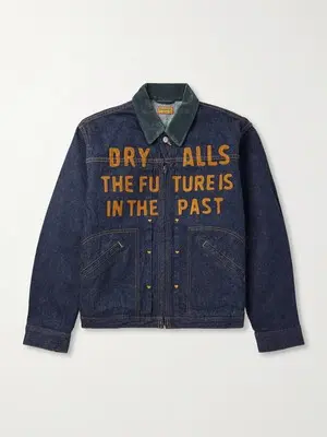 HUMAN MADE Embroidered Denim Jacket - Blue