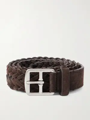 Officine Creative 3.5cm Woven Belt - Brown