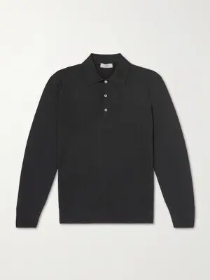 Canali Wool Polo Shirt