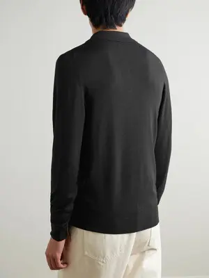 Canali Wool Polo Shirt