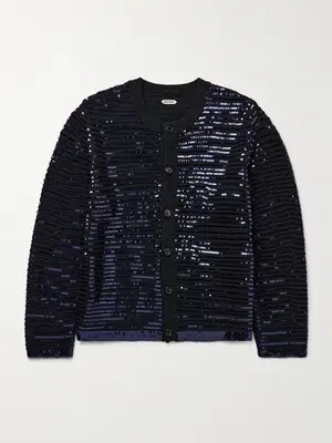 Sequined Cardigans For Men