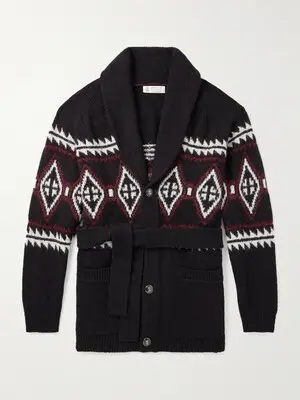 Men's Black Oversized Cardigans