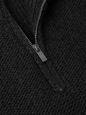Altea Wool-blend Half-zip Sweater - Green