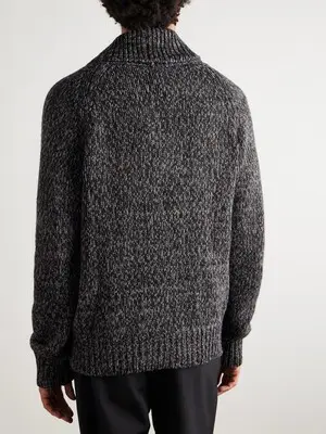 Altea Double-breasted Shawl-collar Knitted Cardigan