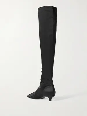 TOTEME Satin Knee High Boots