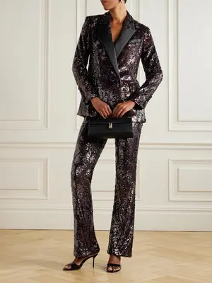 Veronica Beard Sevyn Sequined Satin Jacket - Multi