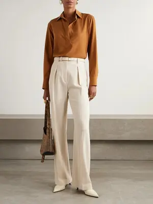 Max Mara Mirko Silk Blouse - Brown