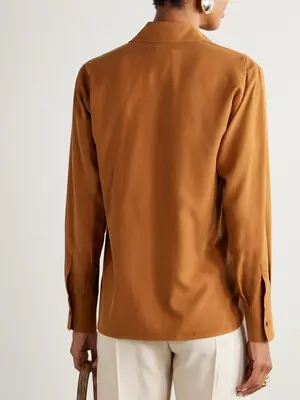 Max Mara Mirko Silk Blouse - Brown