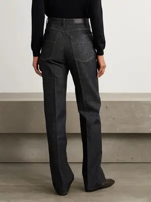 LEMAIRE High-rise Straight-leg Organic Jeans - Blue