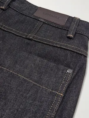 LEMAIRE High-rise Straight-leg Organic Jeans - Blue