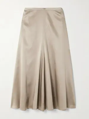 Midi Silk Skirts