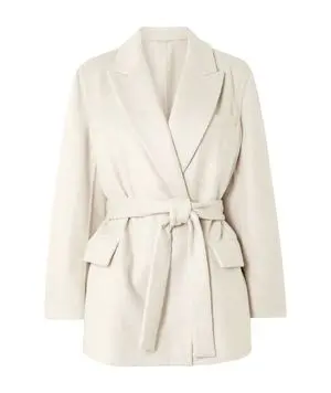 Brunello Cucinelli Belted Wool Blazer