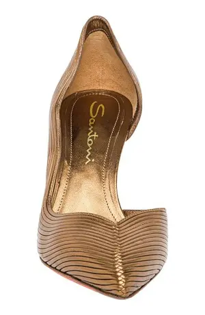Santoni Leather High-heel Pump