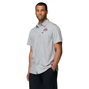 Columbia Ohio State Buckeyes Slack Tide Camp Button-up Shirt
