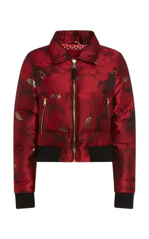 La DoubleJ La Comasca Mini Bomber - Jacquard Ruby Red