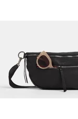 HAMMITT Medium Crossbody Bag - Black/gunmetal