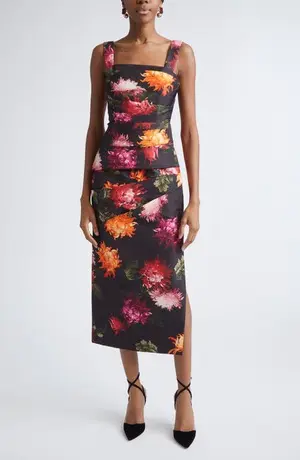 Carolina Herrera Square Neck Cocktail Dresses