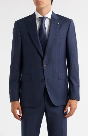 JACK VICTOR Engel Stripe Super 130s Wool Suit