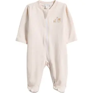 KISSY KISSY Pima Cotton Footie - Tan
