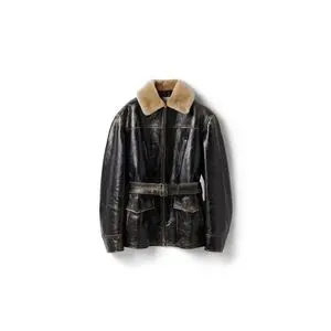 Miu Miu Calf Leather Caban Jacket