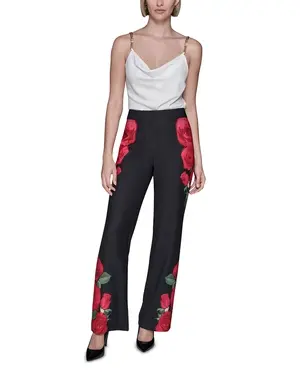 Karl Lagerfeld Paris Printed Pants