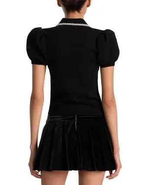 Alice + Olivia Ramona Puffed Sleeve Top