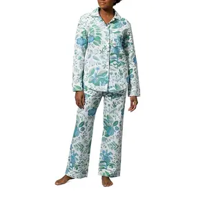 MATOUK Luca Egyptian Cotton Percale Pajama Set - Pomegranate Sea