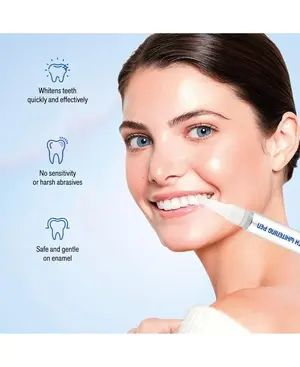 PURSONIC Teeth Whitening Essentials Bundle – Whitening Pens + Professional Whitening Strips