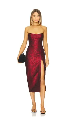 Amanda Uprichard Ivy Dress - Ruby