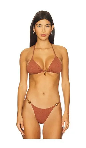 VIX PAULA HERMANNY Olivia Triangle Bikini Top - Firenze Devotion