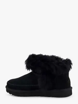 UGG Classic Ultra Mini Suede Ankle Boots - Black