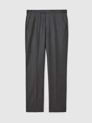 REISS Jackal Wool Flannel Trousers