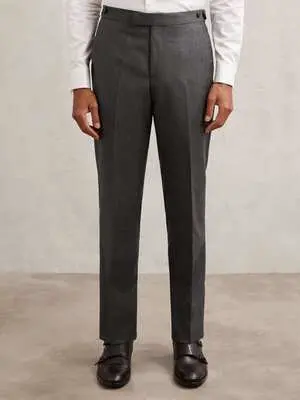 REISS Jackal Wool Flannel Trousers