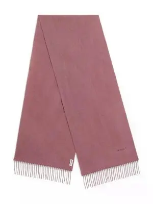 Bally Fringed Wool Scarf - Pink