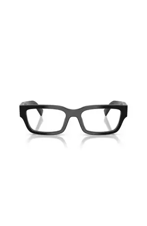 Prada 56mm Rectangle Optical Glasses - Black