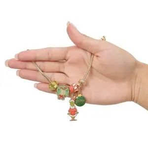 GRINCH Holiday Charm Beaded Bracelet