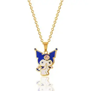 HELLO KITTY My Melody Crystal Pendant Necklace Gold