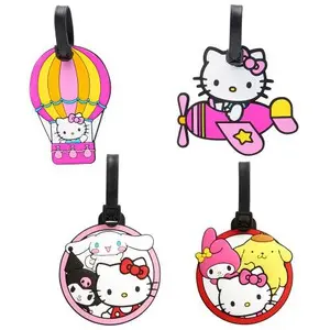 HELLO KITTY Luggage Tag Set Of 4 - Multicolor/ Black