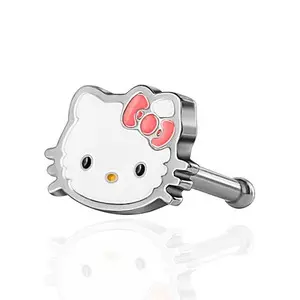 HELLO KITTY My Melody Stainless Steel Nose Stud Hello Kitty White