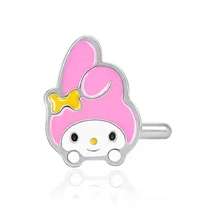HELLO KITTY My Melody Stainless Steel Nose Stud Pink/ Silver