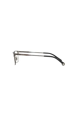 Brooks Brothers Rectangle Full Rim Metal Eyeglasses - Grey