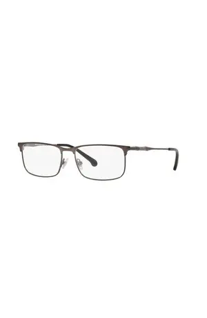 Brooks Brothers Rectangle Full Rim Optical Glasses - Silver